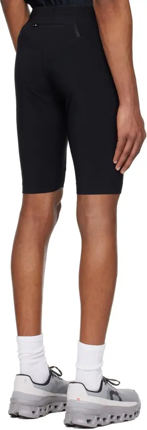 On Stretch Jersey Race Tights Half Shorts - Black