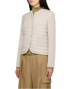 Moncler Padded Wool Cardigan