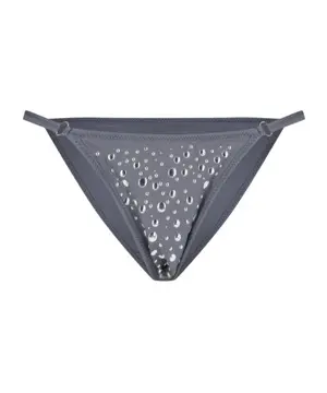 Gimaguas Gaia Embellished Bikini Bottoms - Grey
