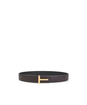 TOM FORD T Icon Reversible Belt - Black