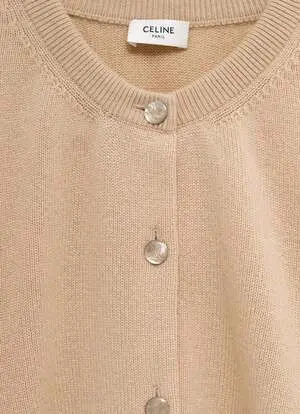 Celine Triomphe Cardigan In Scottish Cashmere