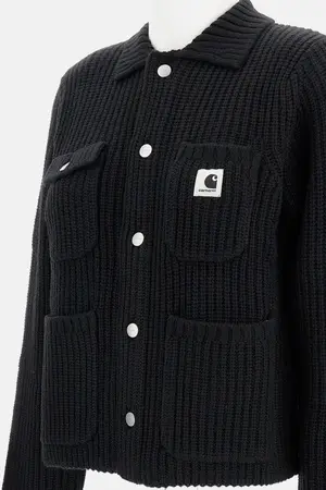 Carhartt Work In Progress Michigan Knitted Cardigan - Black