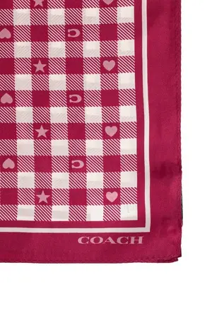 COACH Patterned Silk Scarf
