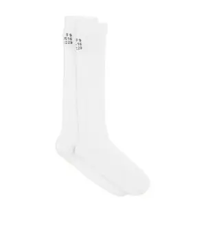 MAISON MARGIELA Knee-high Socks - White