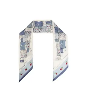 COACH Printed Skinny Scarf