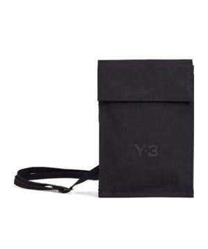 Y3 Logo Printed Pouch - Black