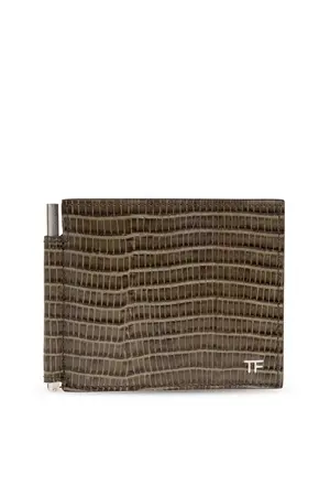 TOM FORD Embossed Wallet - Brown