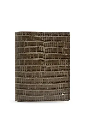 TOM FORD Embossed Wallet - Brown