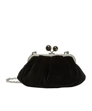 Max Mara Velvet Pasticcino Bag - Black