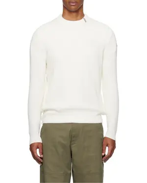 Moncler Logo Patch Crewneck Jumper
