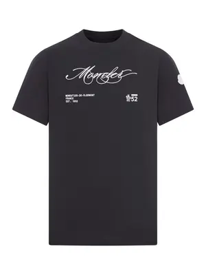 Moncler Embroidered Logo Cotton T-shirt