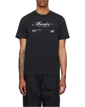 Moncler Embroidered Logo Cotton T-shirt
