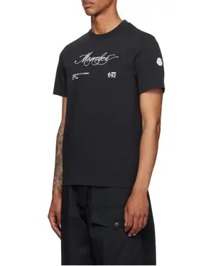 Moncler Embroidered Logo Cotton T-shirt
