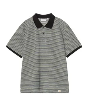 Carhartt Work In Progress Dion Stripe Polo Shirt - Gray