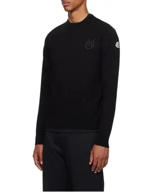 Moncler Embroidered Monogram Jumper