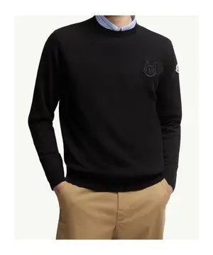 Moncler Embroidered Monogram Jumper