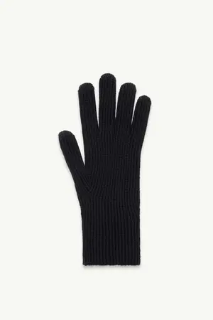 Moncler Logo Patch Knitted Gloves