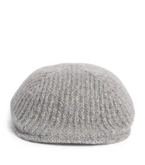 Borsalino Eco Cashmere Paolino Flat Cap - Grey
