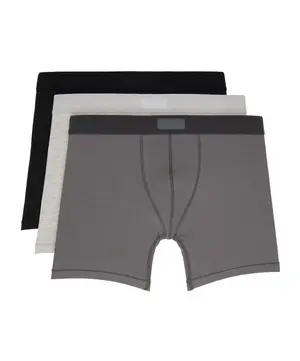SKIMS Logo Boxer Briefs Three-pack - Gray