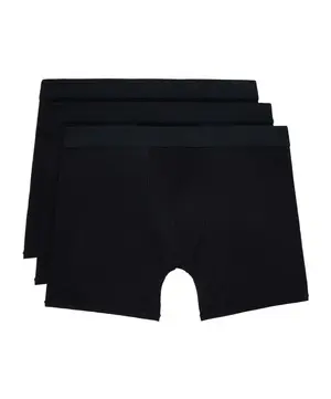 SKIMS Logo Boxer Briefs Three-pack - Black