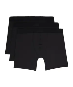 SKIMS Logo Boxer Briefs Three-pack - Black