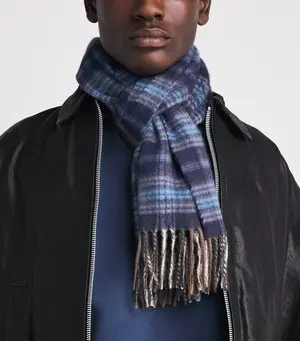Harrods Cashmere Tartan Scarf