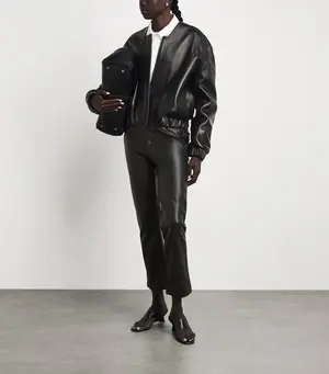 Khaite Leather Cordan Jacket