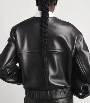 Khaite Leather Cordan Jacket