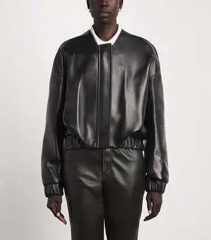 Khaite Leather Cordan Jacket