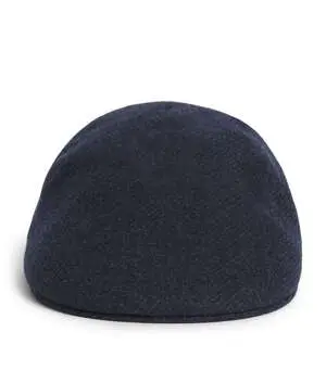 Borsalino Wool-blend Parigi Duckbill Flat Cap - Blue