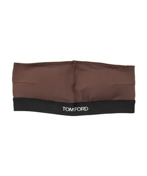 TOM FORD Logo Underband Bandeau Bra - Brown