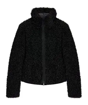 Moncler Bridoire Teddy Bomber Jacket - Black