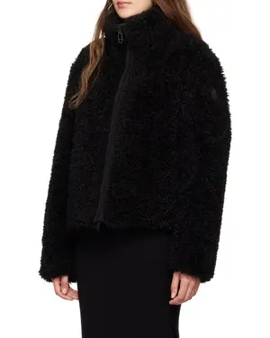 Moncler Bridoire Teddy Bomber Jacket - Black