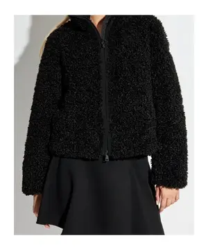 Moncler Bridoire Teddy Bomber Jacket - Black