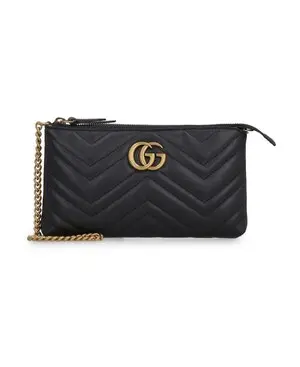 Gucci Gg Marmont Mini Quilted Chain Bag