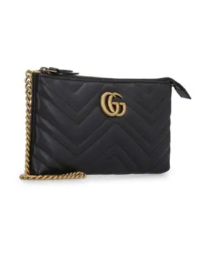 Gucci Gg Marmont Mini Quilted Chain Bag