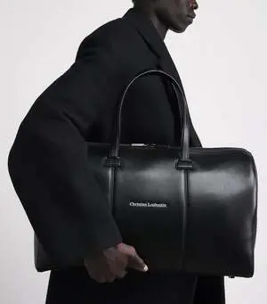 CHRISTIAN LOUBOUTIN Tactical Leather Duffle Bag