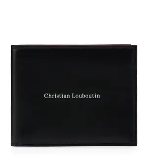 CHRISTIAN LOUBOUTIN Canopy Leather Bifold Wallet - Black