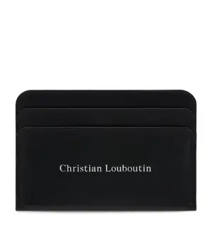CHRISTIAN LOUBOUTIN Canopy Leather Card Holder - Black
