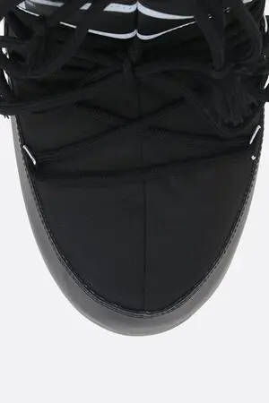 Moon Boot Icon Logo Printed Lace Up Boots - Black
