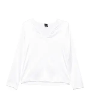 Pinko V-neck Long Sleeve Top - White