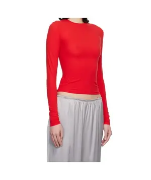 SKIMS Long-sleeved T-shirt - Red