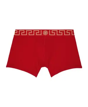 Versace Greca Border Stretched Boxers - Red