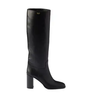 Prada Leather Knee High Boots