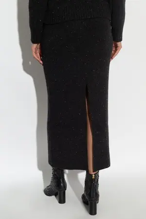 Bottega Veneta Lurex Detailed Knitted Skirt