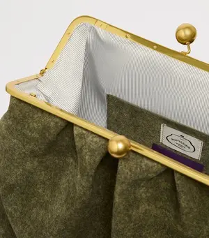 Max Mara Split Calfskin Pasticcino Bag