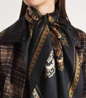 Sandro Silk Printed Scarf