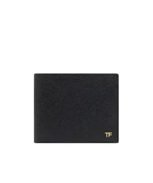 TOM FORD Logo Plaque Bi-fold Wallet - Black