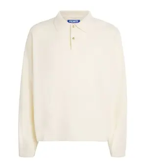 PICANTE Boucle Hover Long-sleeve Polo Shirt