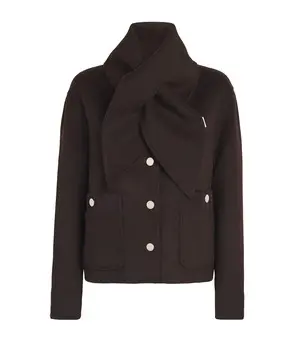 Claudie Pierlot Wool-blend Scarf Jacket